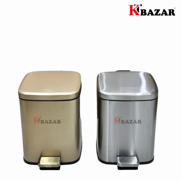 High-quality Stainless Steel Hydraulic Dustbin 9 Litre – KT Bazar